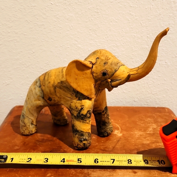 Accents | Unique Elephant Figure Handcrafted Crushed Oyster Shells ...